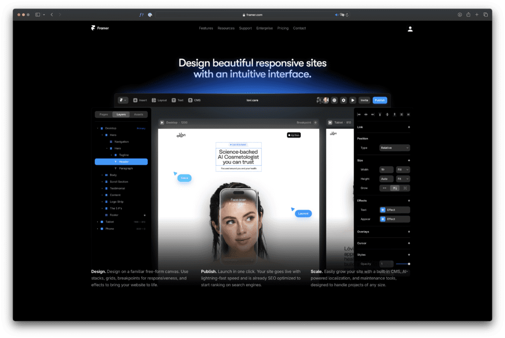 Framer in 2025: No-Code Powerhouse for Modern Web Design